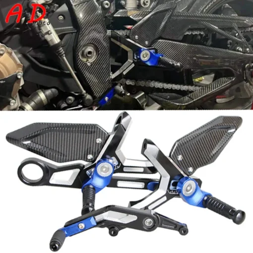 BMW S1000RR M1000RR Adjustable Footrest Carbon Fiber Rear Set Foot Peg ...